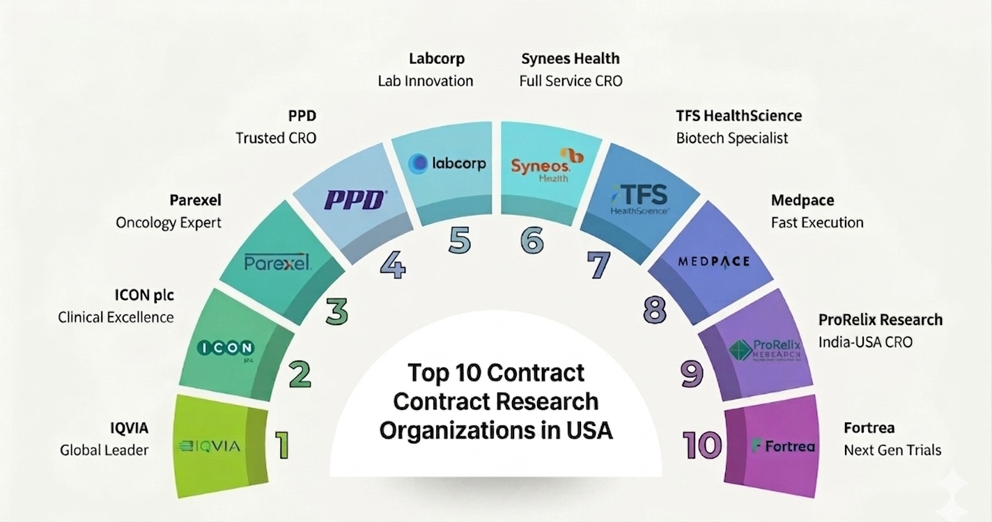 List of Top 10 Contract Research Organizations in USA